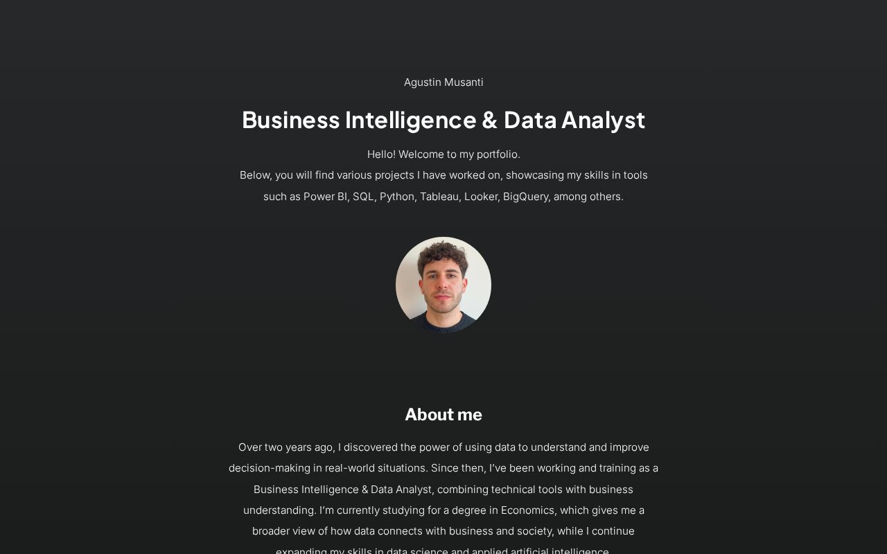 Business Intelligence Portfolio
